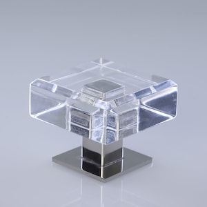 Square Oversized Lucite Knob - Etsy