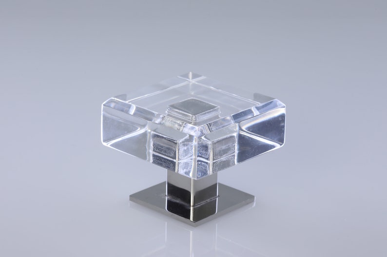 Square Oversized Lucite Knob - Etsy