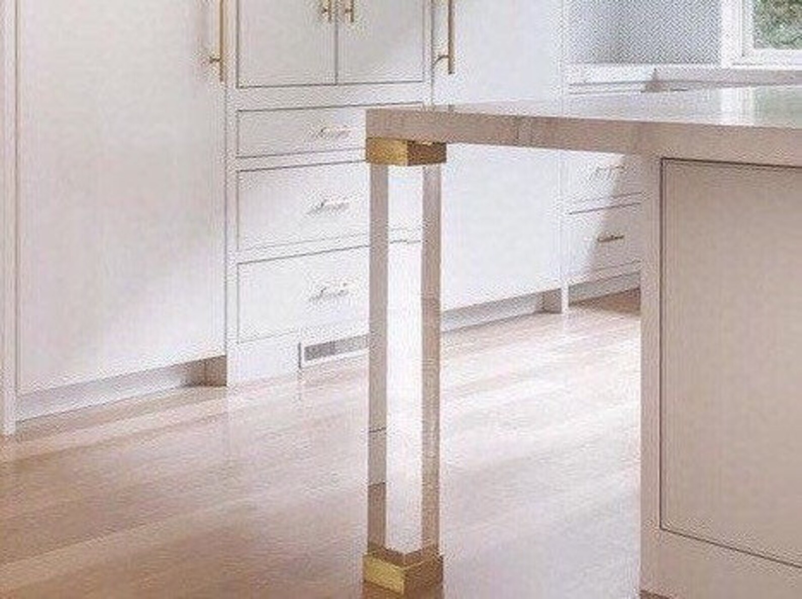 Countertop Support Lucite Leg, Kitchen Island Support Beam, Acrylic ...