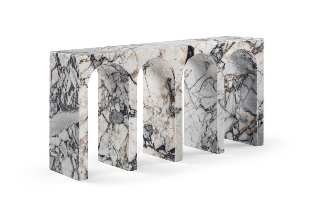 Roman Arches Console Table Marble Customizable - Etsy