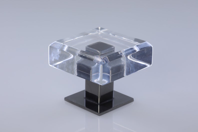 Square Oversized Lucite Knob - Etsy