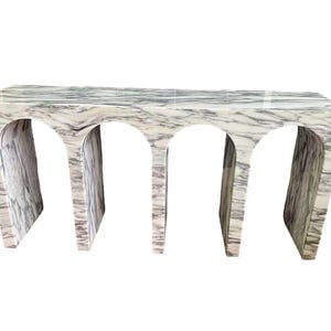 Roman Arches Console Table Marble - Customizable - Etsy