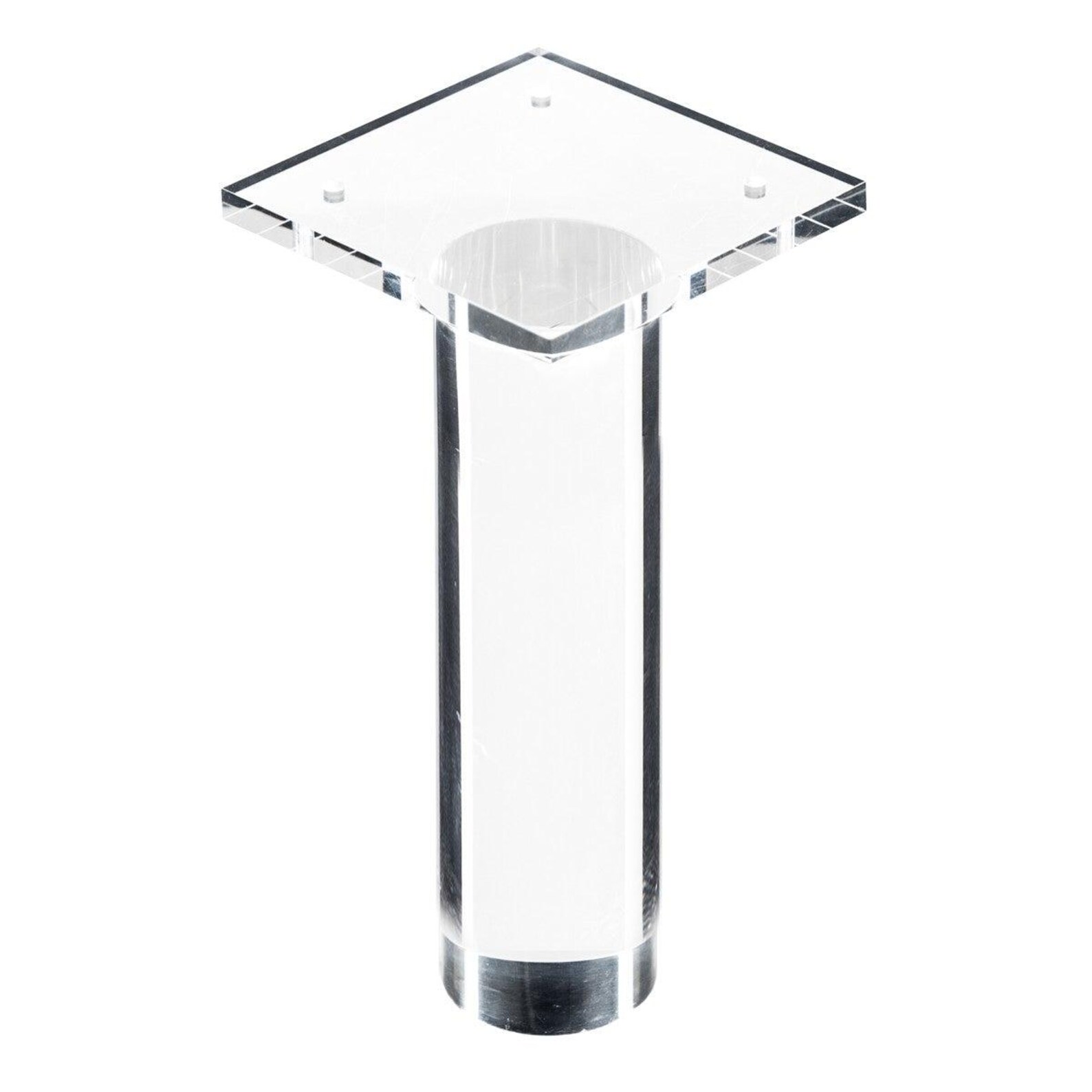 7” Round Acrylic Leg- Lucite Leg - Etsy