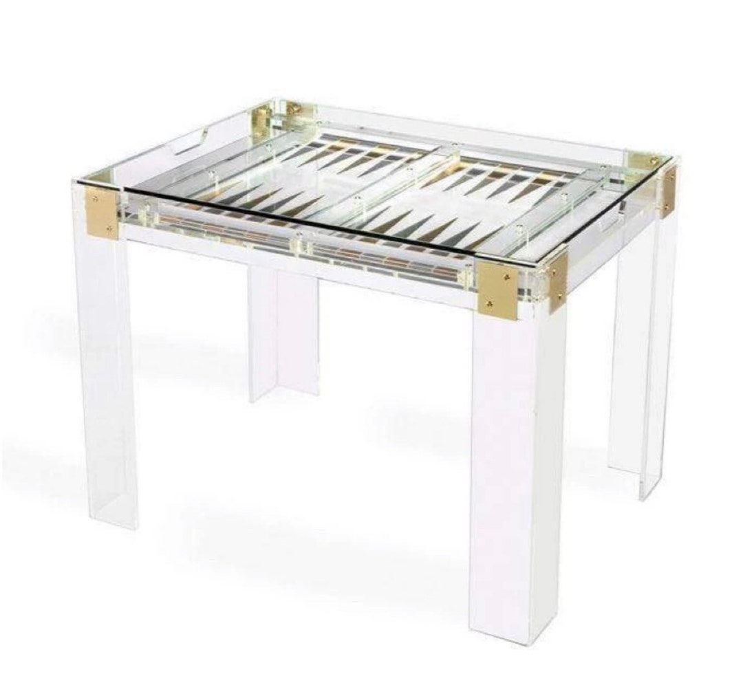 Acrylic Backgammon Table - Etsy