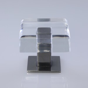 Square Oversized Lucite Knob - Etsy