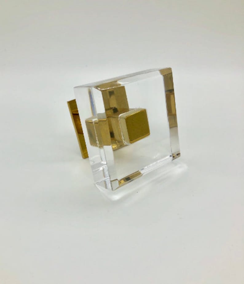 Square Oversized Lucite Knob - Etsy