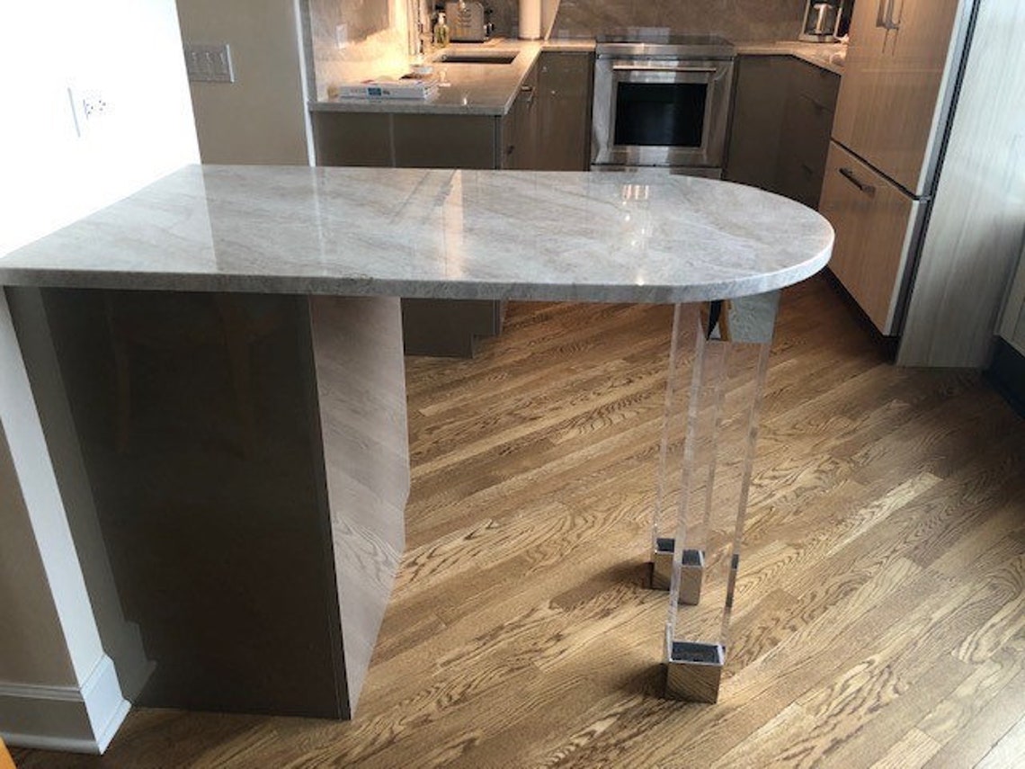 Countertop Support Lucite Leg, Kitchen Island Support Beam, Acrylic ...