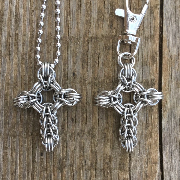 Chainmaille Cross - Etsy