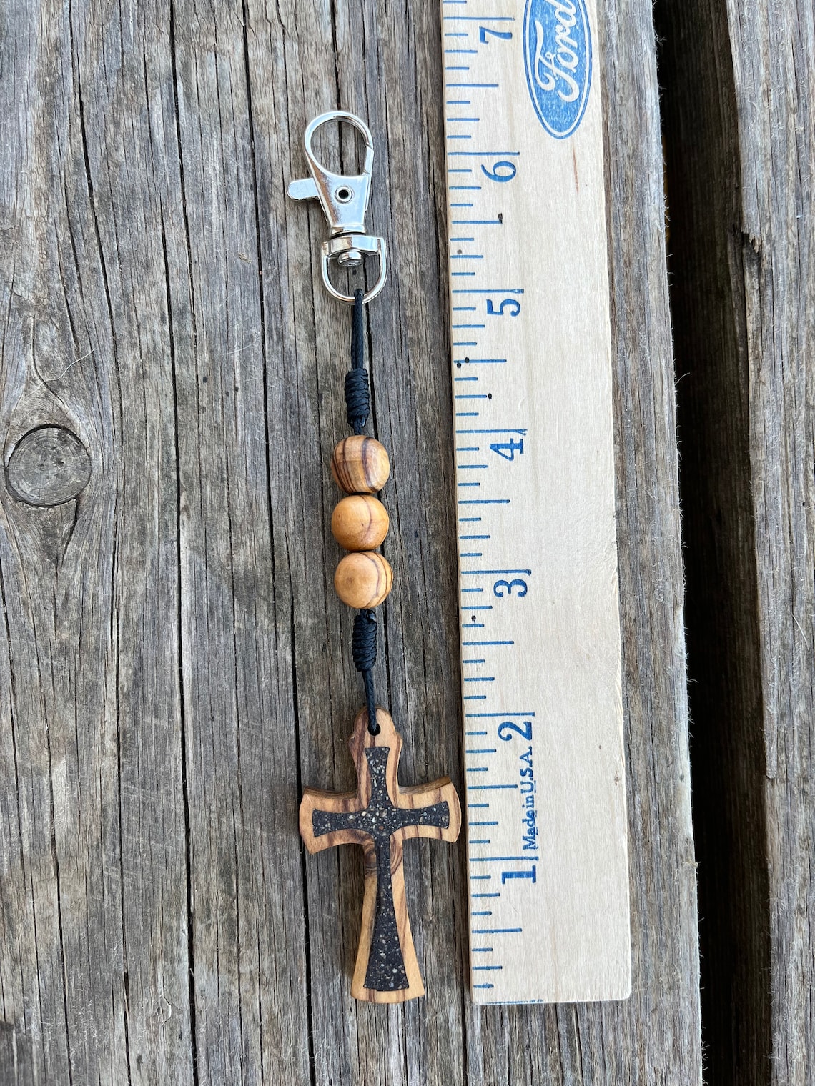 Olive Wood Cross Keychains - Etsy