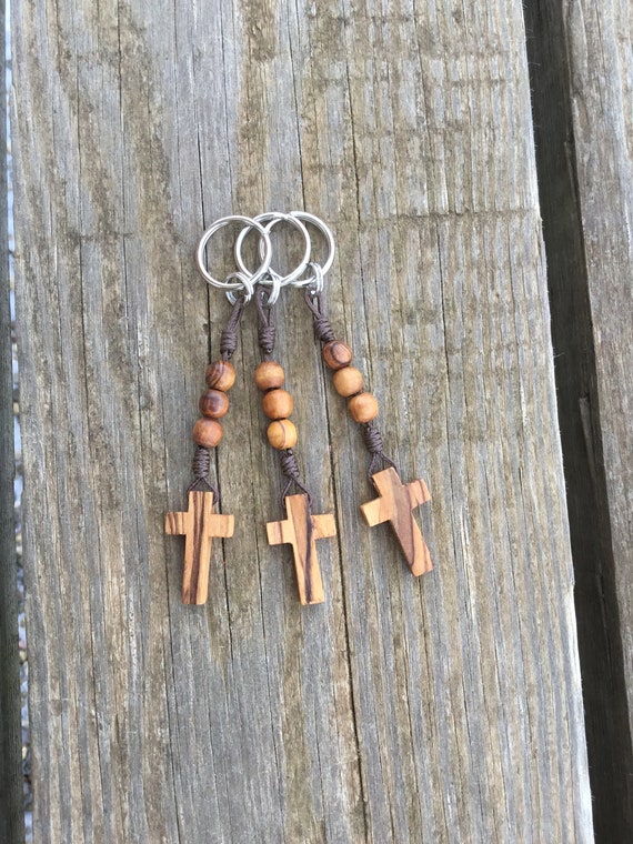Small Cross Keychain | Etsy