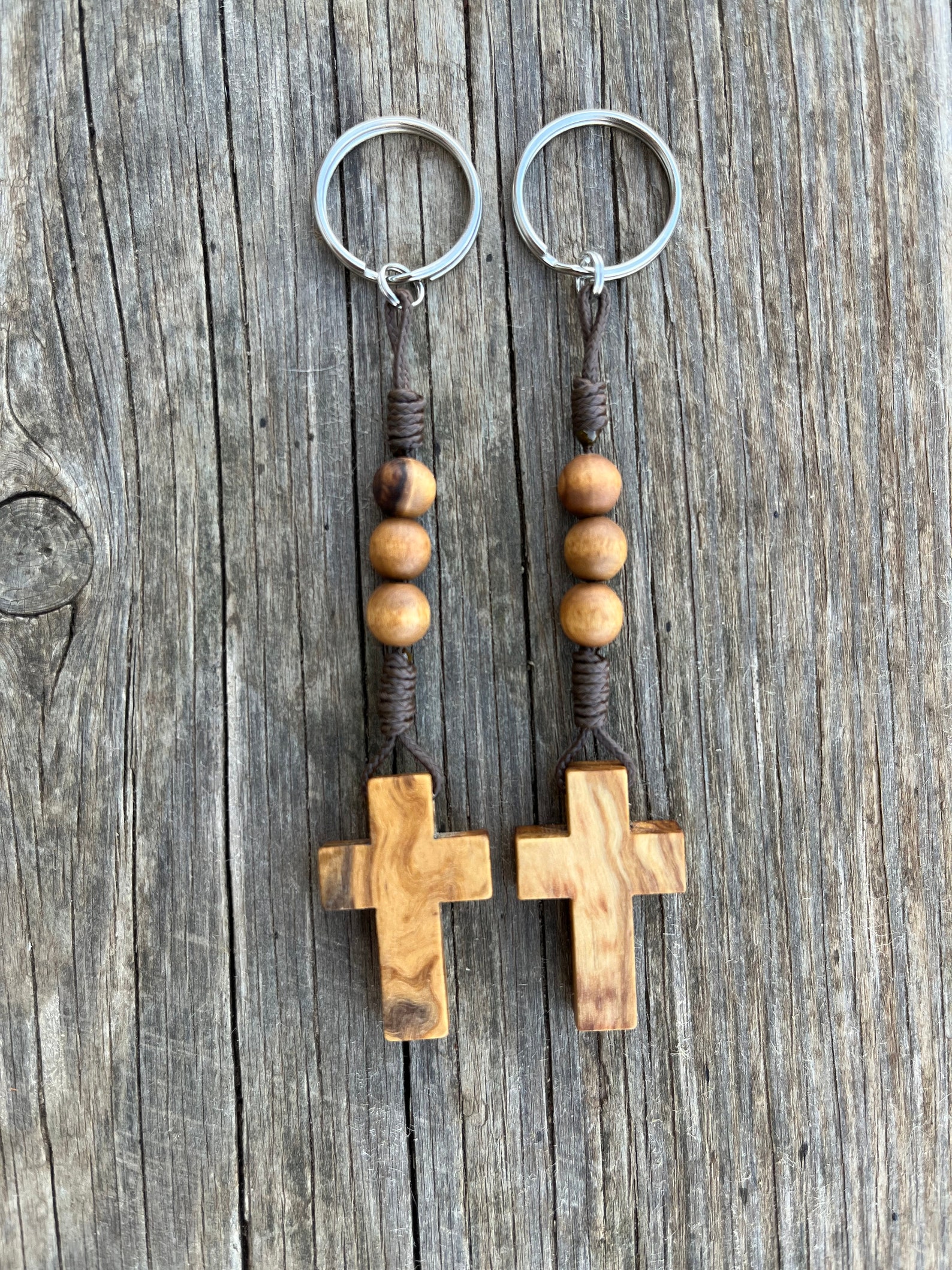 Small Cross Keychain - Etsy