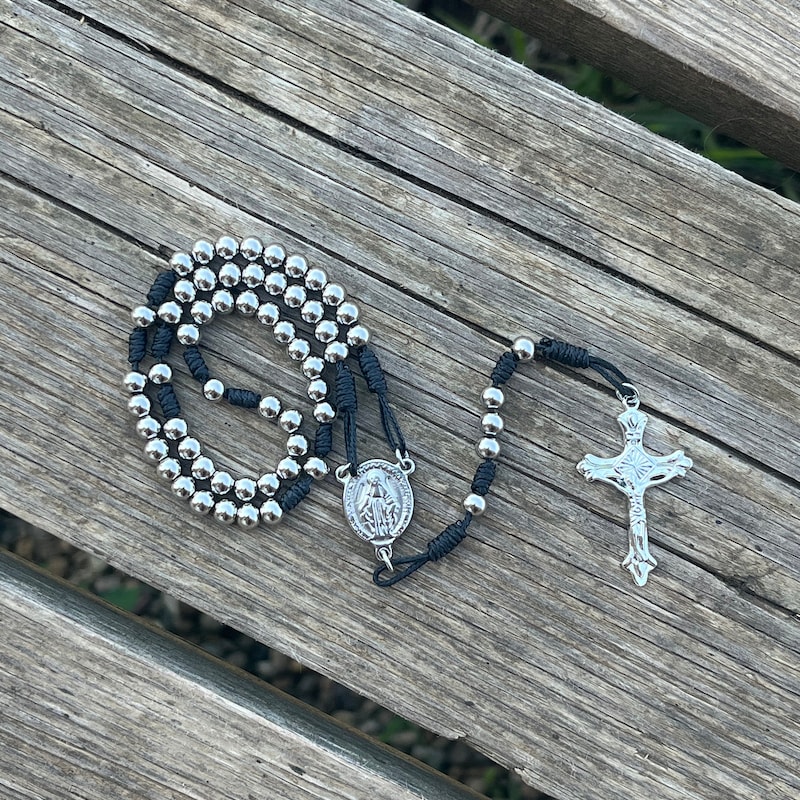 Stainless Steel Rosary - Etsy