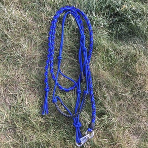 Blue Rope Halter/lead Rope Set - Etsy