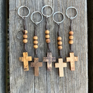 Small Cross Keychain - Etsy
