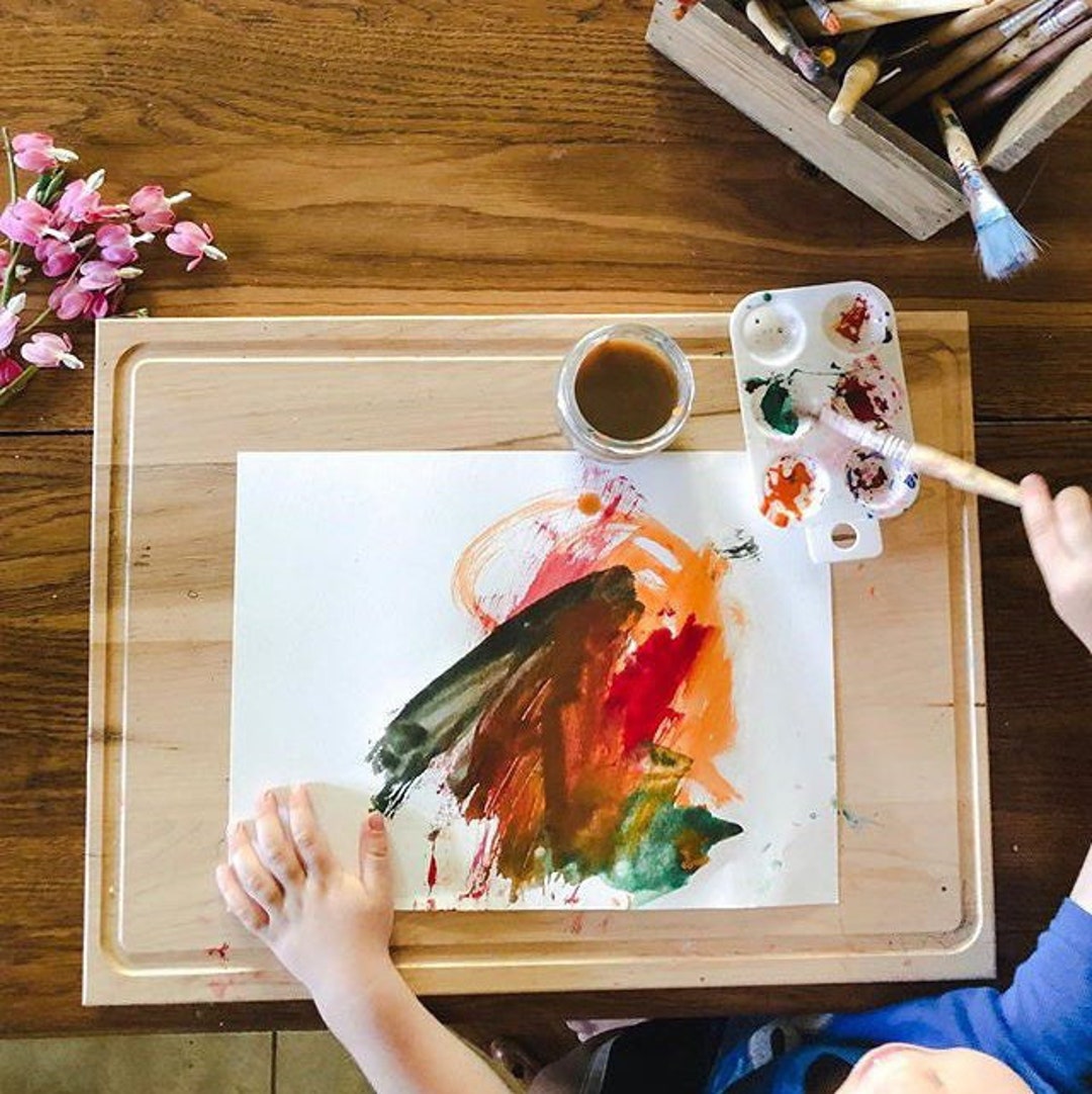 Wooden Paint Board for Children and Artist - Montessori - Waldorf - Etsy