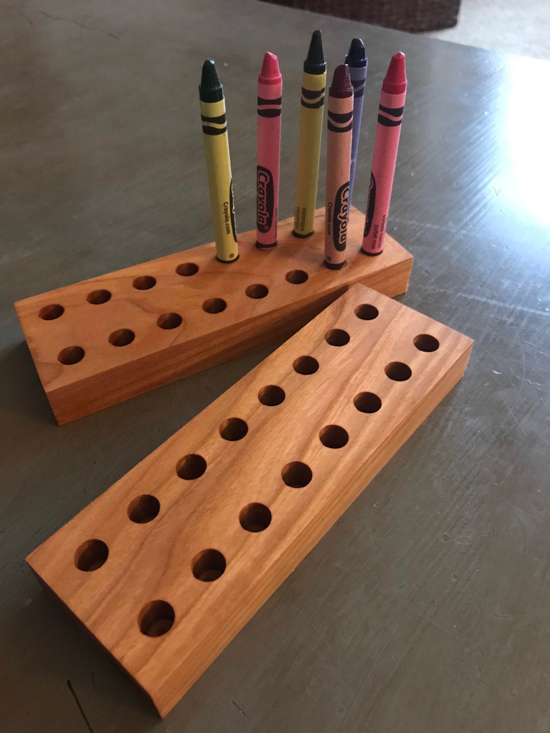 Wooden Crayola Crayon Holder for Children and Artists - Etsy