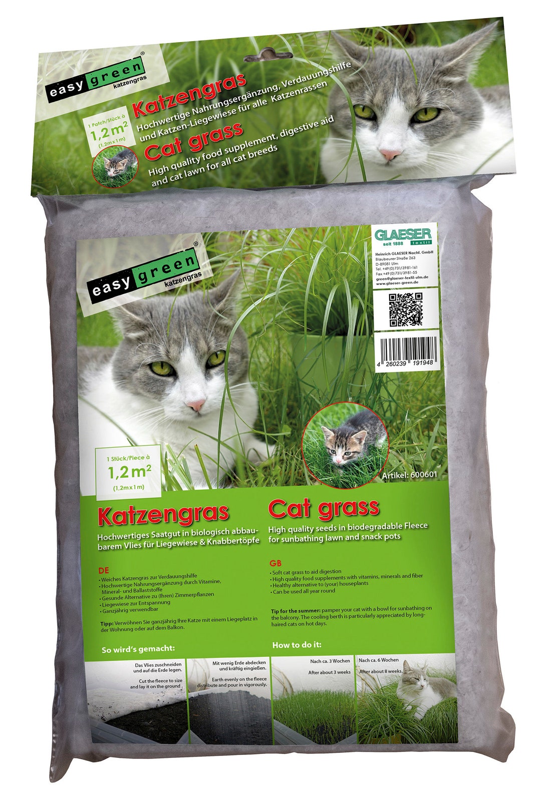 Easygreen® Cat Grass Patch 1.2m2 - Etsy