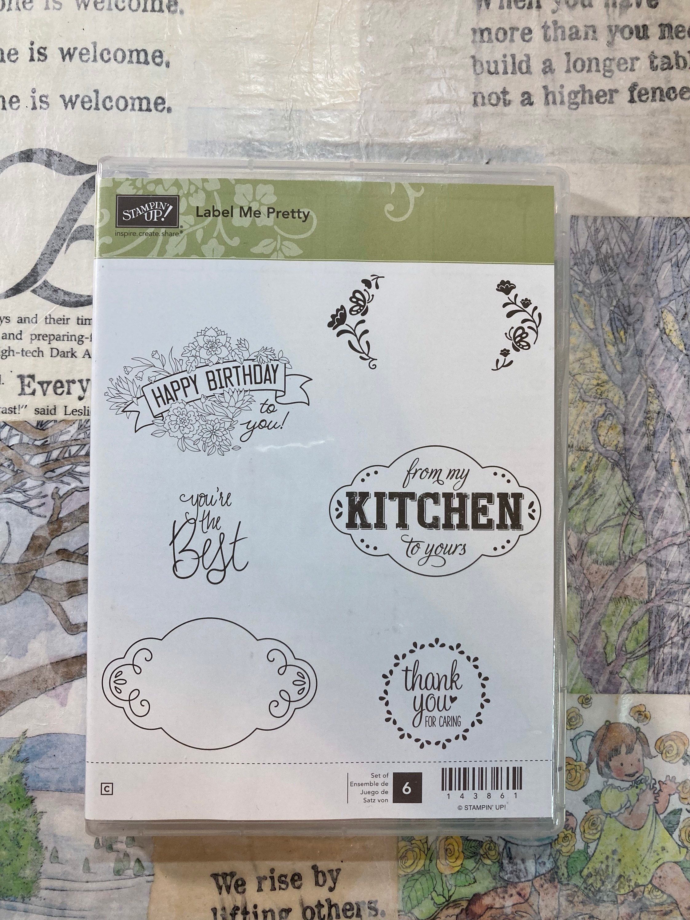 Needle & Thread stamps and dies Destash Stampin up Papercraft Paper ...