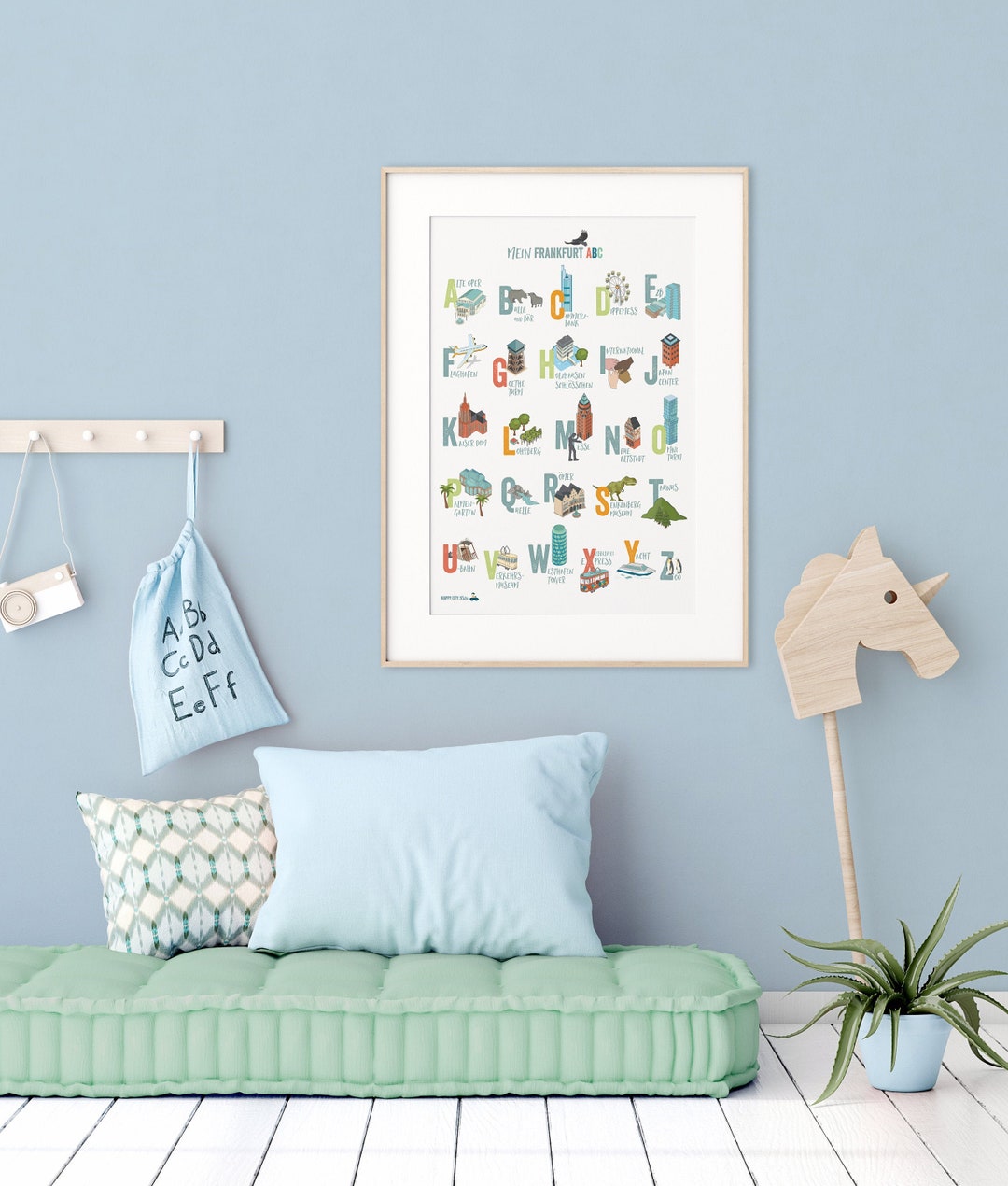 Abc-poster FRANKFURT Buchstaben-poster Für Kinderzimmer ...