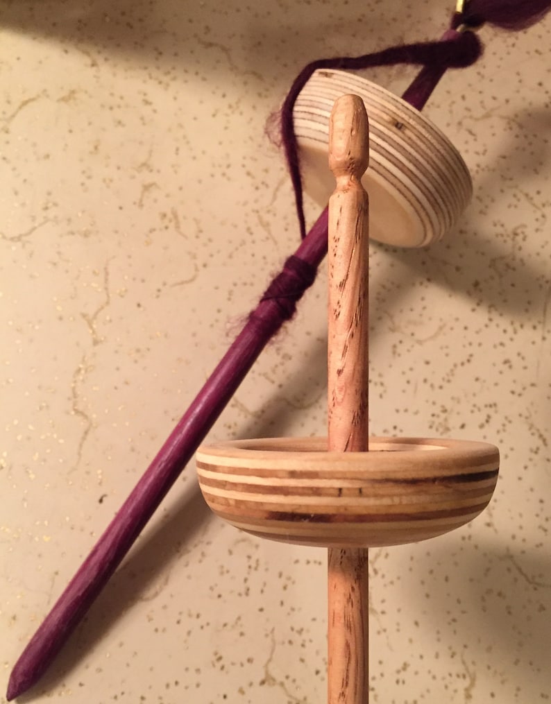 Natural Wood Drop Spindle - Etsy