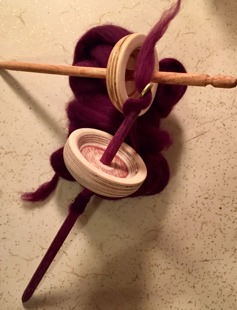 Natural Wood Drop Spindle - Etsy