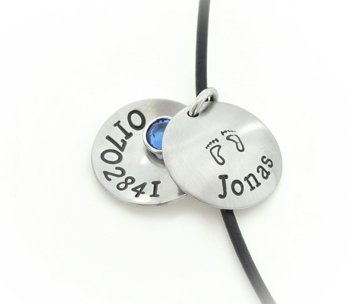 Name Chain SOS Emergency Chain for Children Birth Stone - Etsy UK