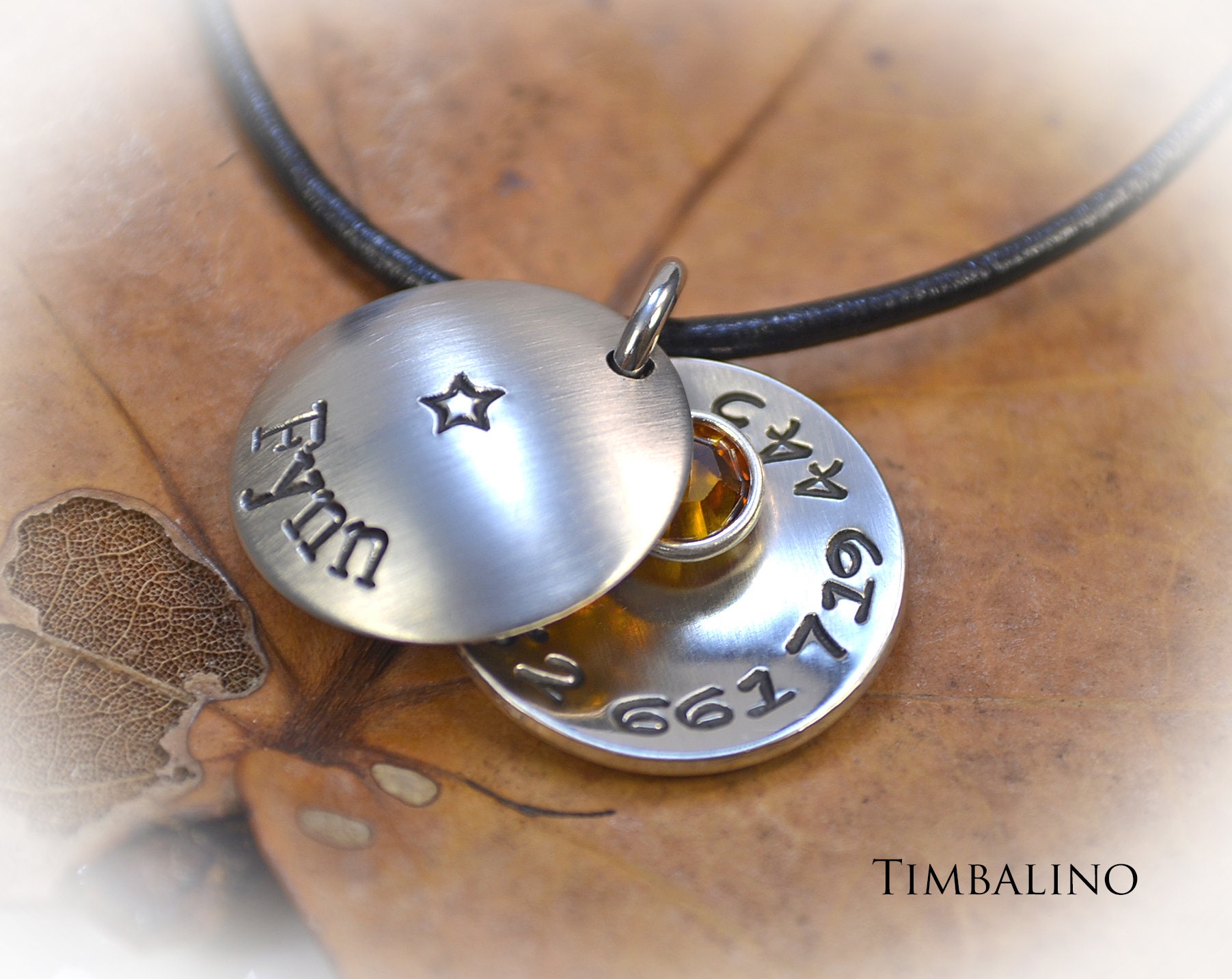 Name Chain SOS Emergency Chain for Children Birth Stone - Etsy UK