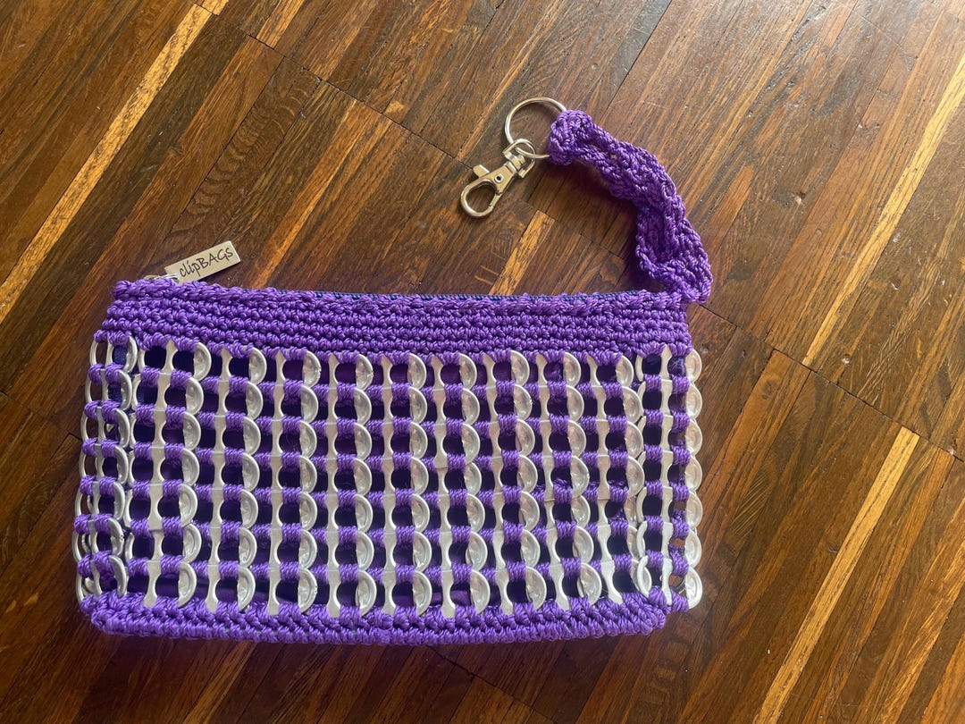 Soda Pop Tabs Upcycling Monedero Purple From Clips - Etsy