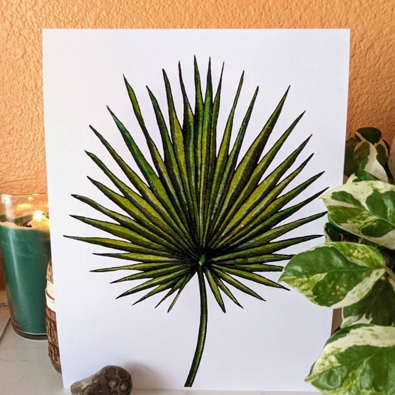 Palm Frond Art - Etsy