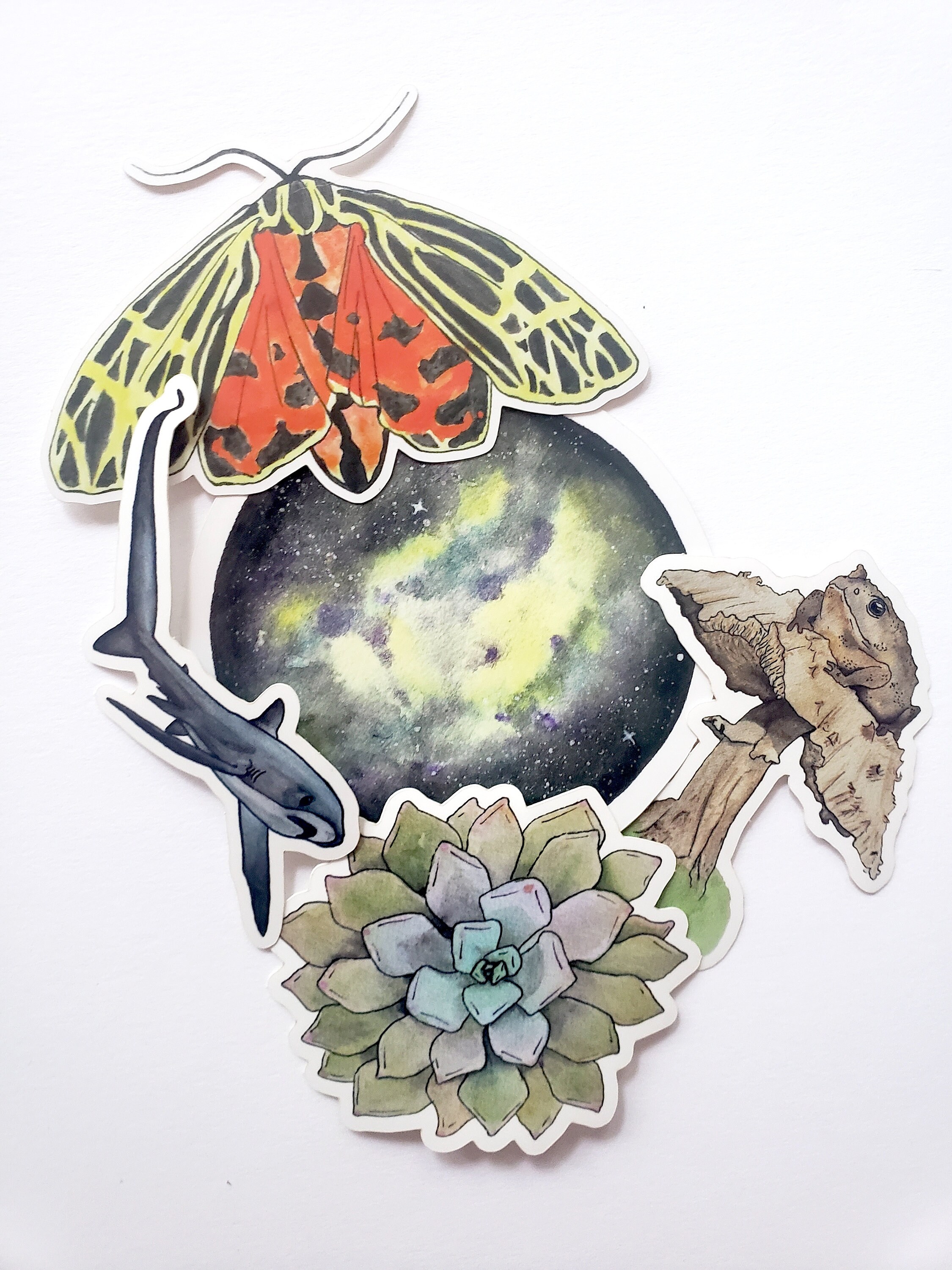 Galaxy Vinyl Sticker l Space Sticker l Celestial Watercolor | Etsy