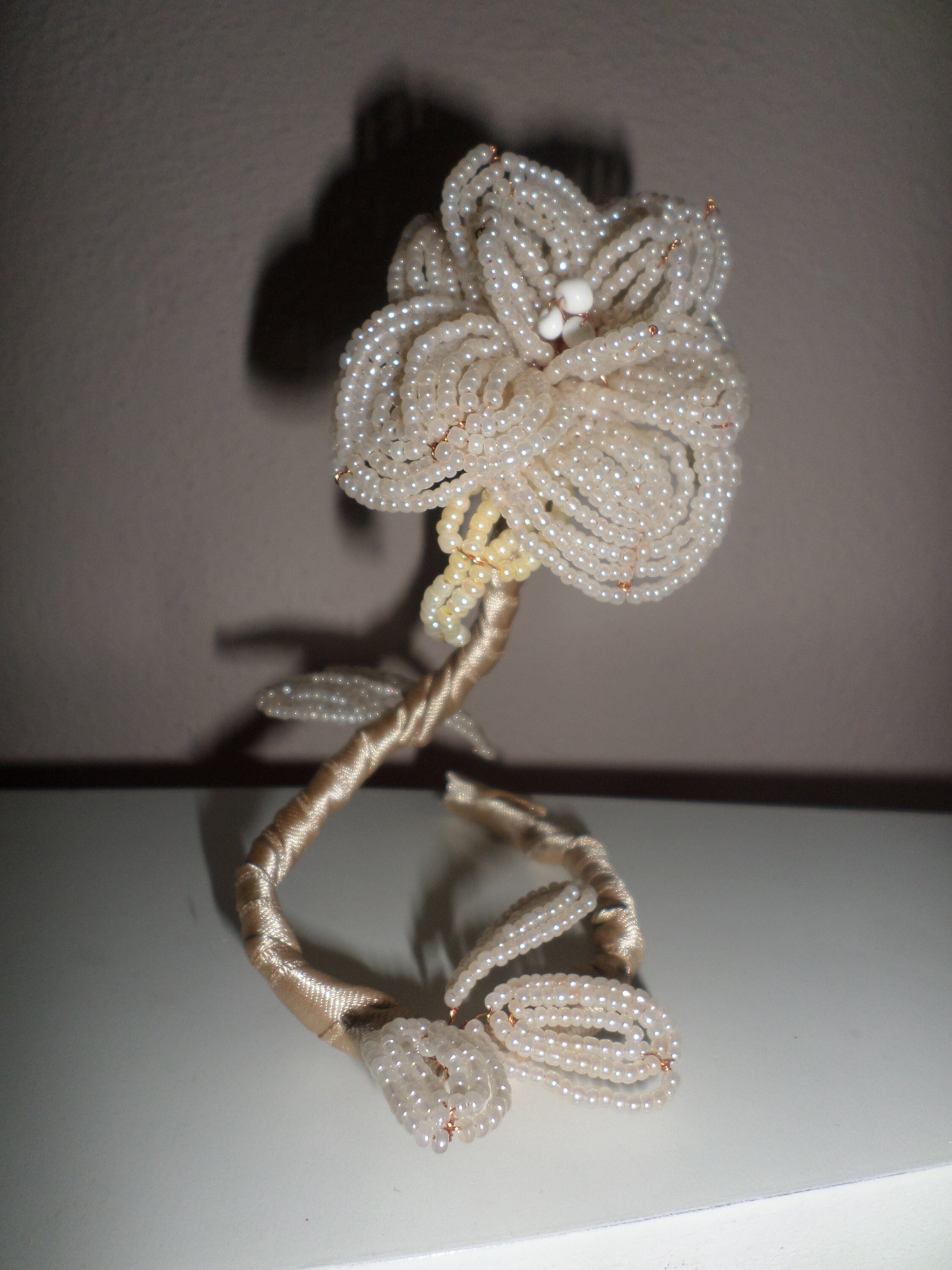 Romantic Gift Rose Flower Beaded Rose Home Decor Elegant - Etsy