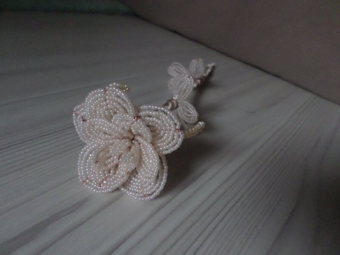 Romantic Gift Rose Flower Beaded Rose Home Decor Elegant - Etsy