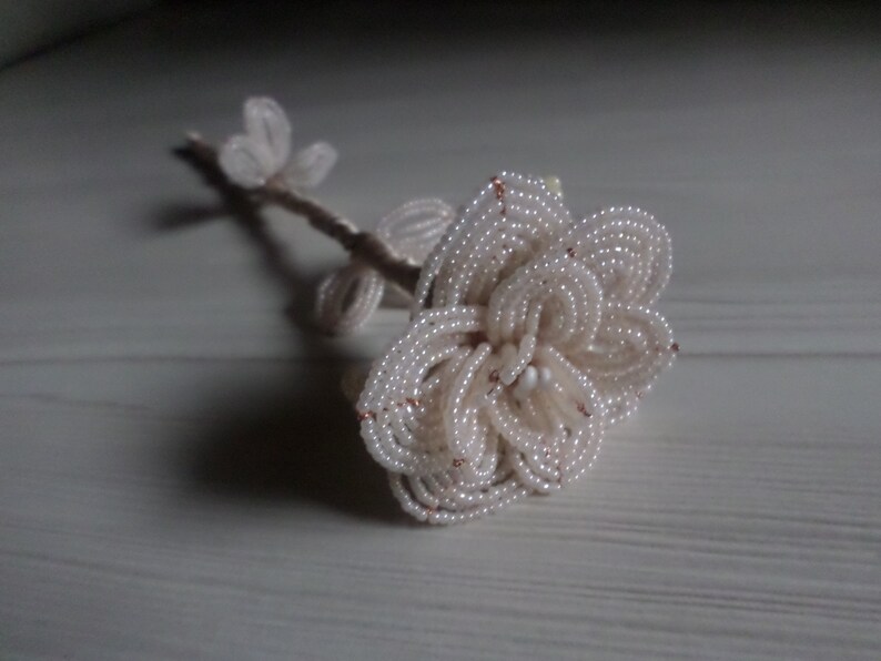 Romantic Gift Rose Flower Beaded Rose Home Decor Elegant - Etsy