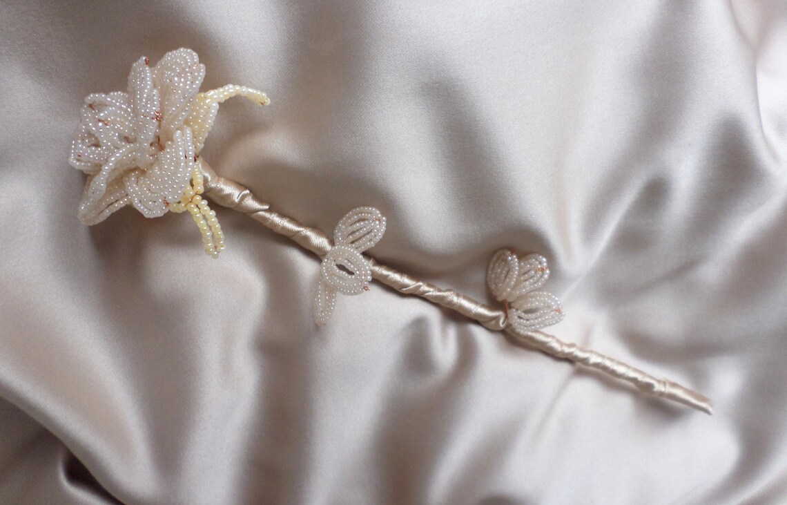 Romantic Gift Rose Flower Beaded Rose Home Decor Elegant - Etsy