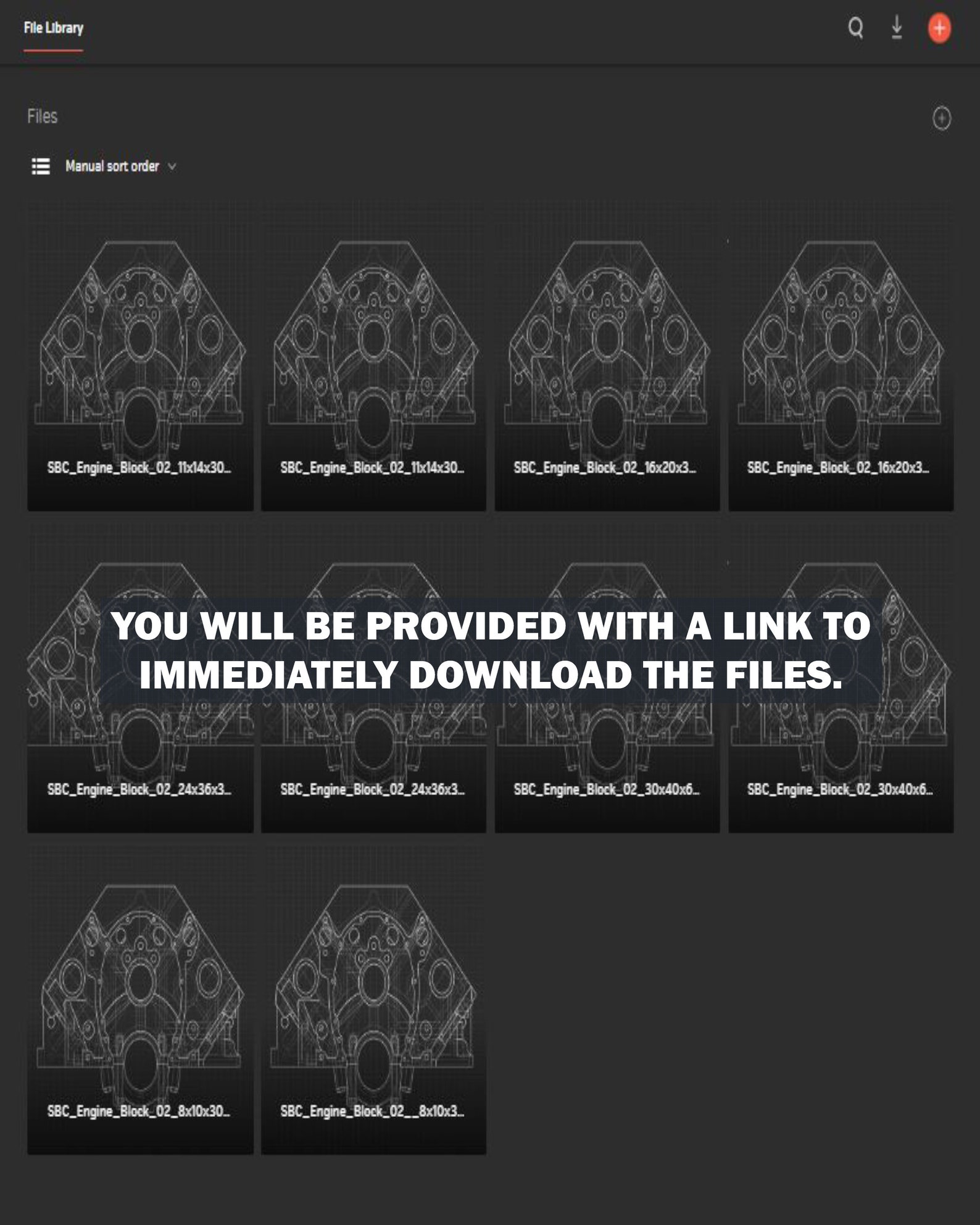 Digital - Small Block Chevy (SBC) - Engine-block Blueprint Art ...