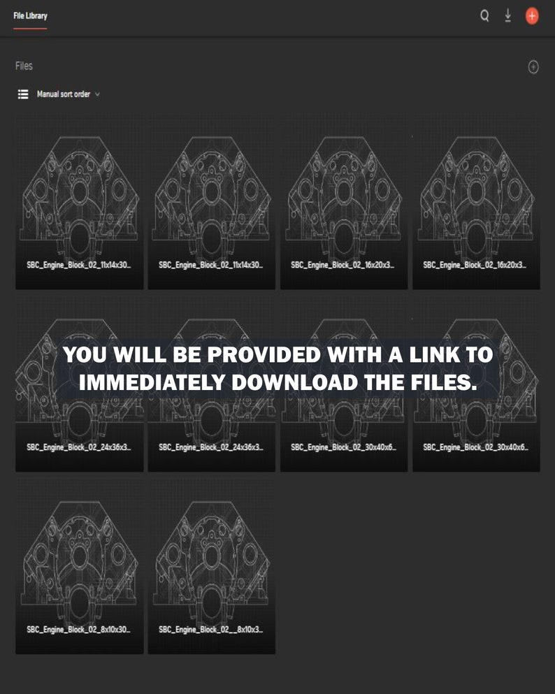 Digital - Small Block Chevy (SBC) - Engine-block Blueprint Art ...