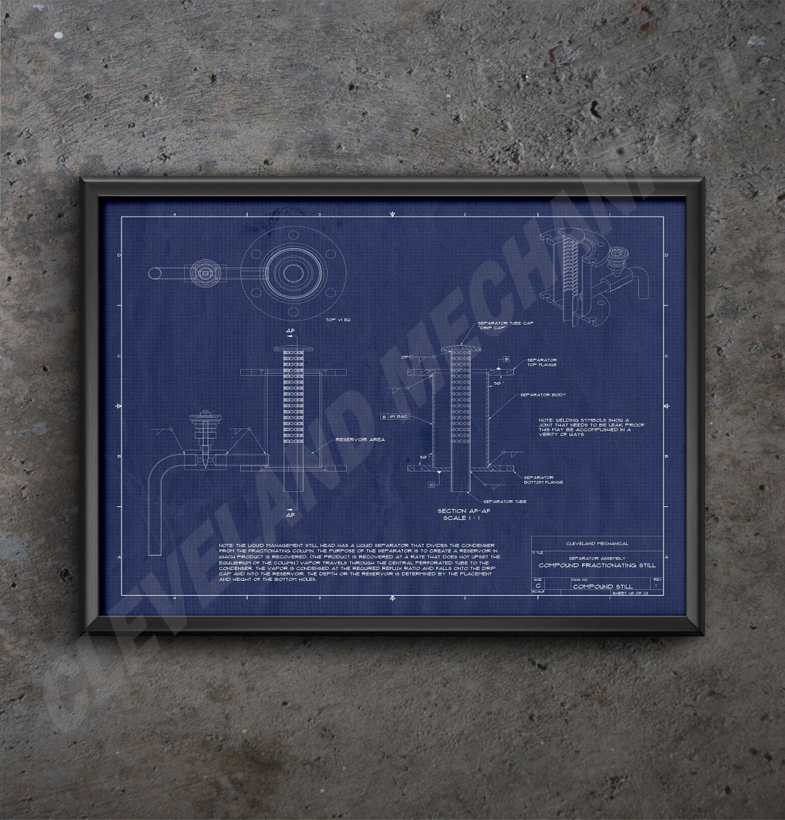 Digital 05 Distillery Equipment Blueprint Art Collection, 300 DPI, PNG ...