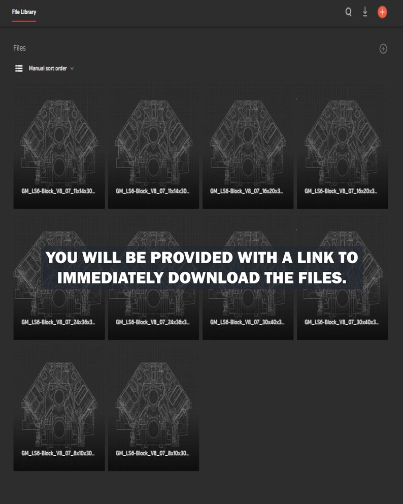 Digital - Chevy GEN 3 LS1/LS6 - Engine-block Blueprint Art Collection ...