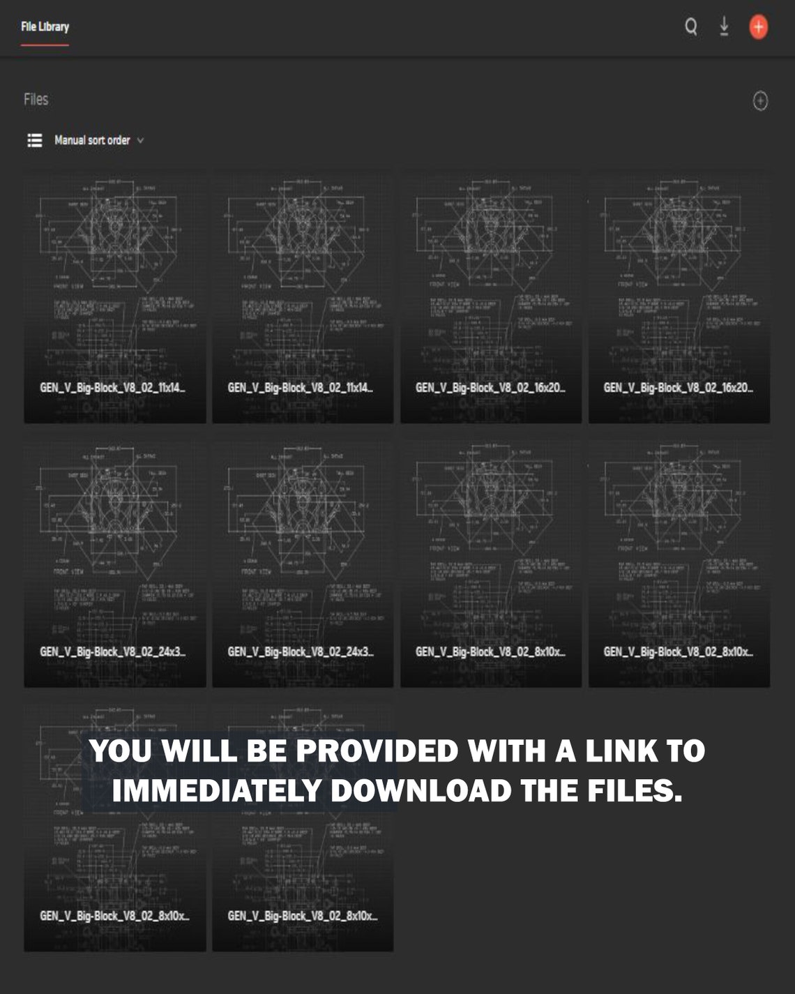 Digital - Chevy Mark IV Big-block Blueprint Art Collection, 300+ Dpi ...