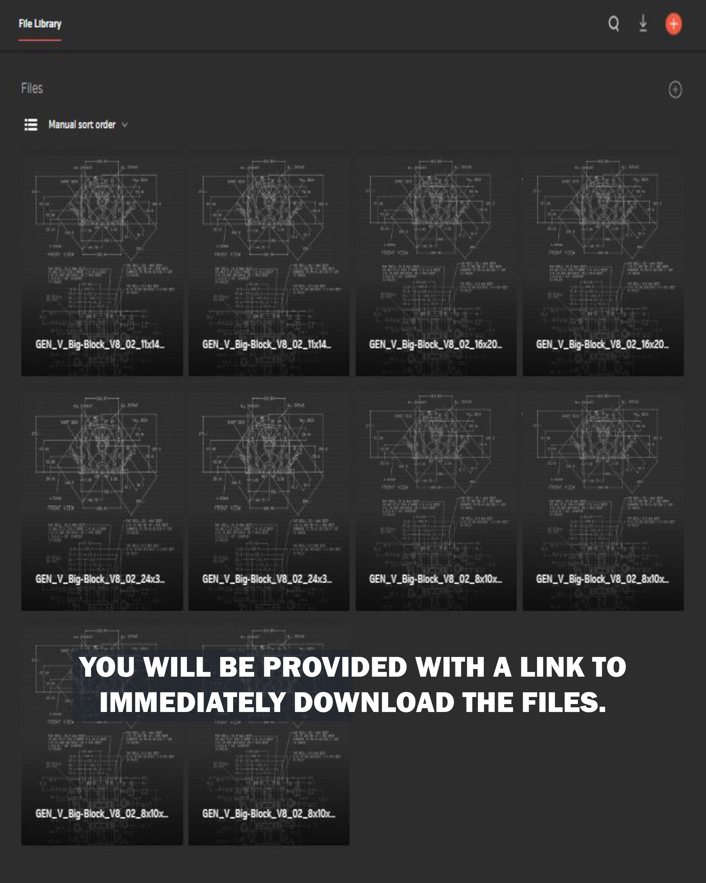 Digital - Chevy Mark IV Big-block Blueprint Art Collection, 300+ Dpi ...