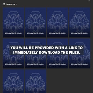 Digital - Small Block Chevy (SBC), Engine Block Blueprint Art ...