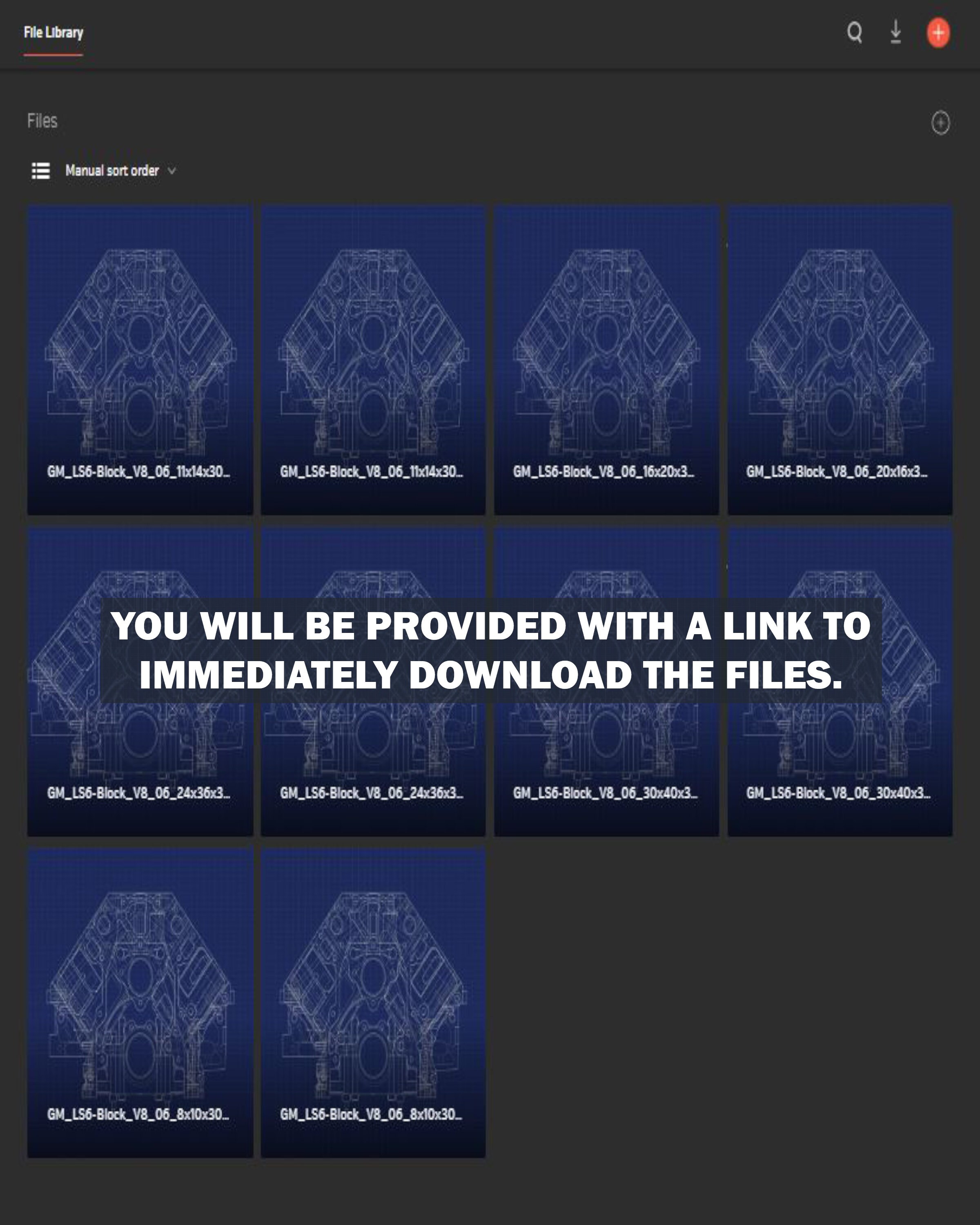 Digital Chevy GEN 3 LS1/LS6 Engine-block Blueprint Art Collection ...