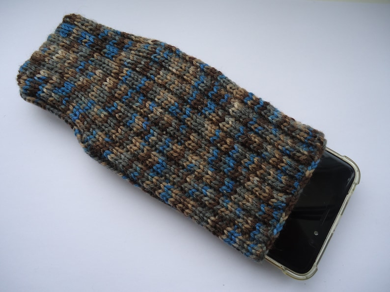 Phone Sock Knit iphone case melange Smartphone sleeve | Etsy