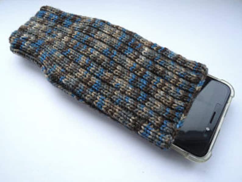 Phone Sock Knit iphone case melange Smartphone sleeve | Etsy