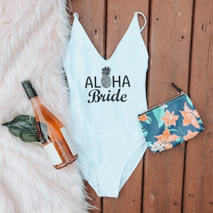 bride bikini with bow