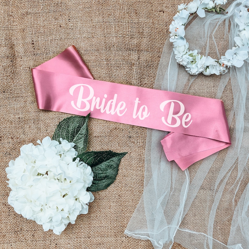 Hen Party Sash White Bridal Sash Bride to Be Sash Bride | Etsy