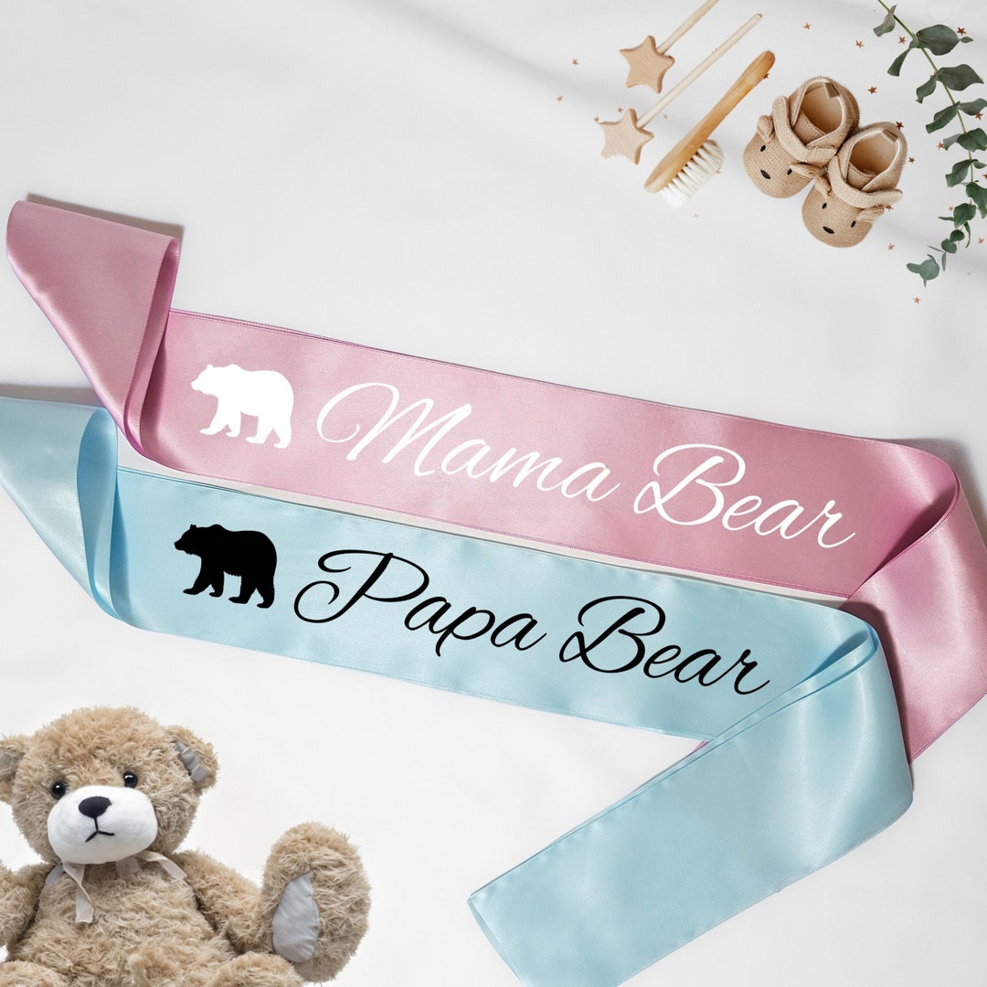 Mama Bear Sash, Baby Shower Sash, Papa Bear Sash, Mom to Be Gift ...