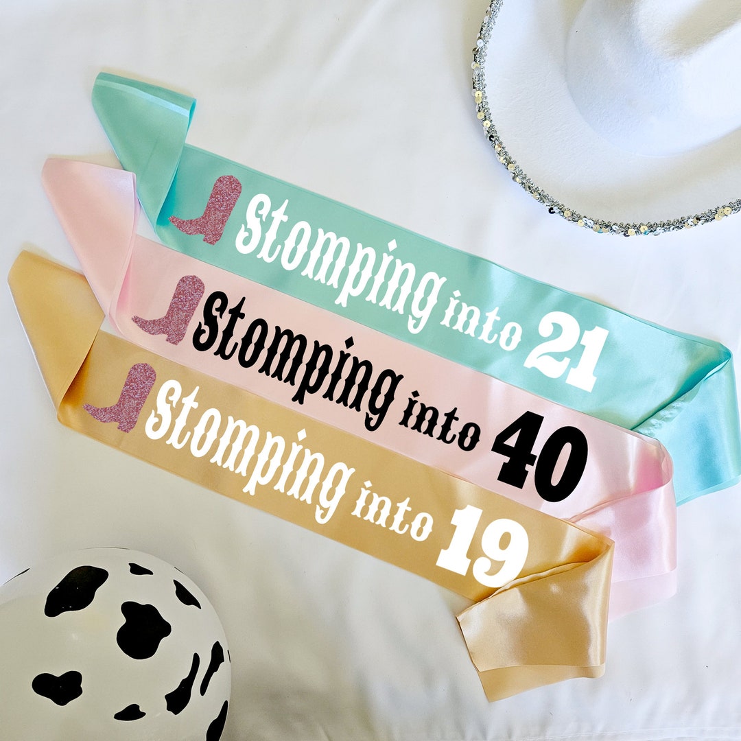 Personalized Birthday Sash, Custom Party Sash, Birthday Sash, Birthday ...