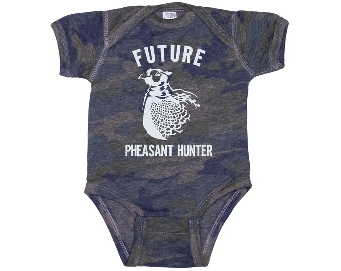Pheasant Hunting, Future Pheasant Hunter, Baby Hunting Onesie®, Camo ...