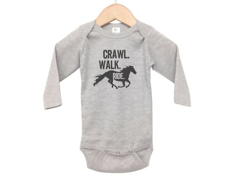 Crawl Walk Ride Horse Onesie Horse Bodysuit Baby Horse | Etsy